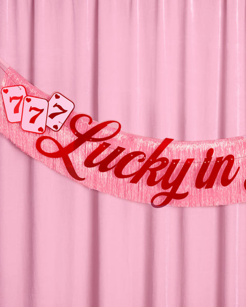 Lucky in Love Banner - two piece banner – xo, Fetti