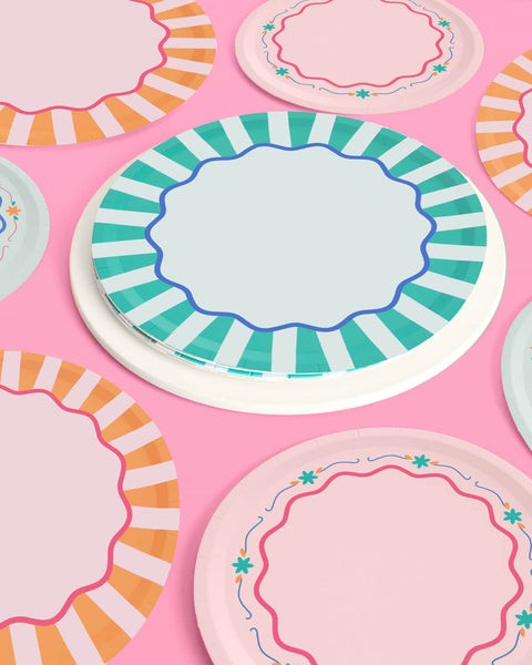 Italian Summer Plates - 32 matte paper plates – xo, Fetti
