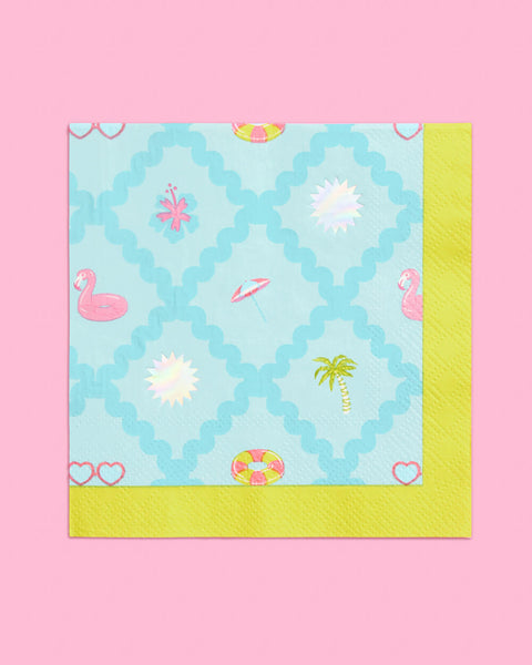 Pool Party Napkins - 24 paper napkins – xo, Fetti