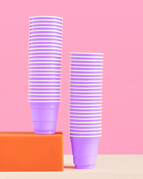 Lavender Haze Plastic Shot Glasses | xo, Fetti