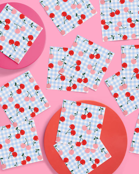 Cherry Napkins - 25 paper napkins – xo, Fetti