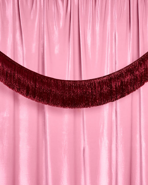 Merlot Fringe - maroon fringe banner | xo, Fetti