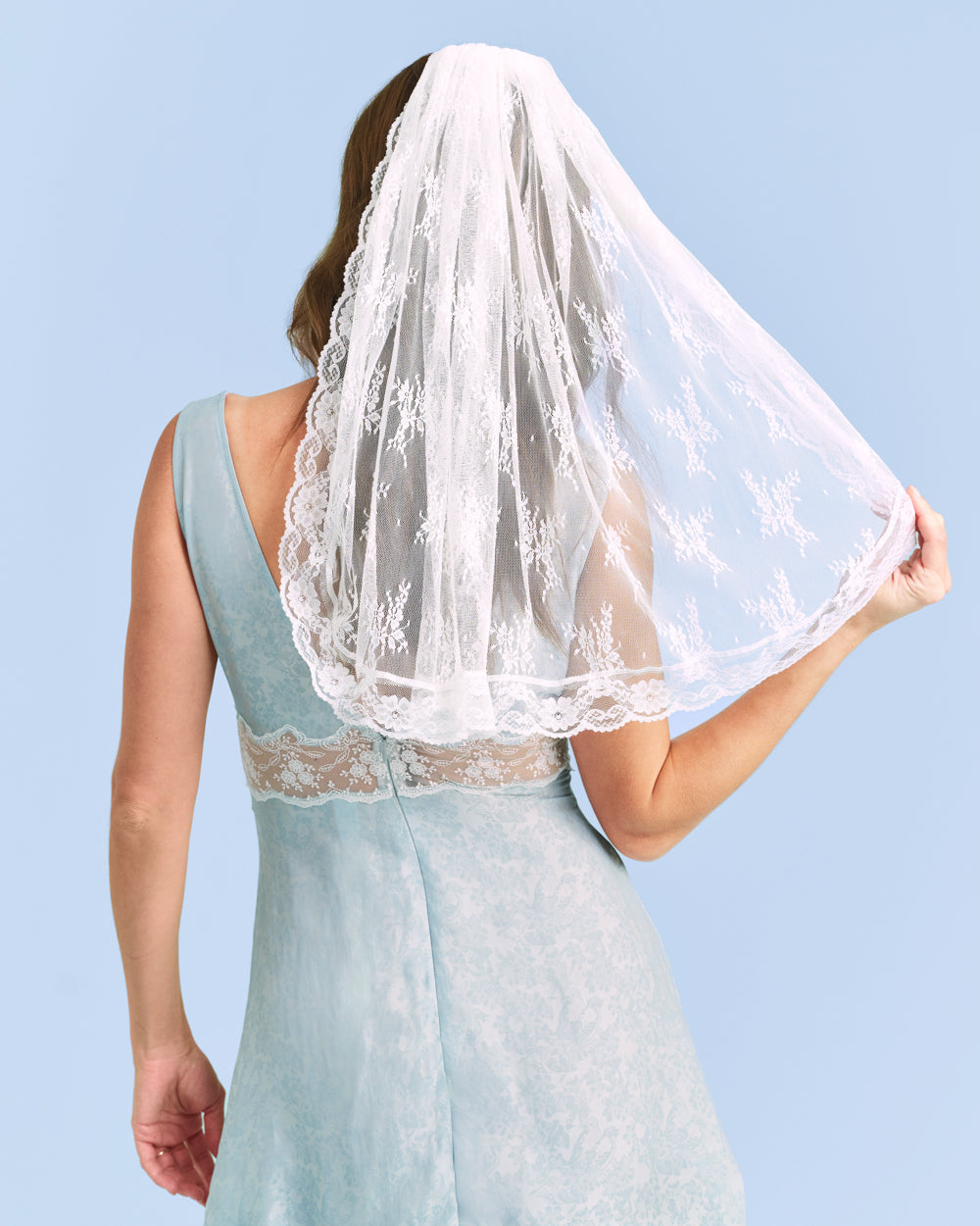 Lace on Lace Veil - layered multi lace veil | xo, Fetti