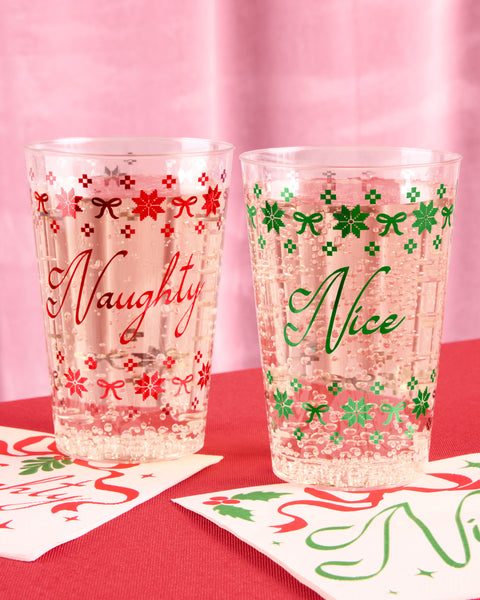 Naughty + Nice Cups - 30 plastic cups | xo, Fetti