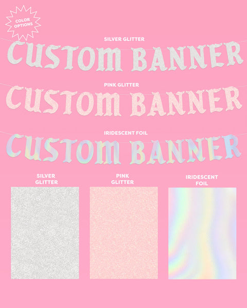 Gothic Custom Banner - customizable banner – xo, Fetti