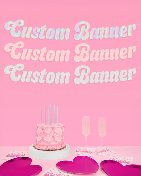 Disco Custom Banner - customizable banner – xo, Fetti