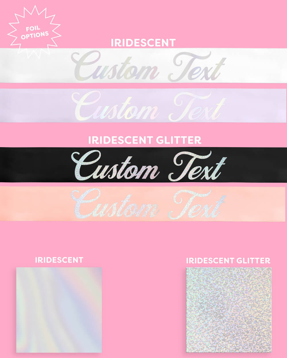 Classic Custom Sash - customizable sash – xo, Fetti