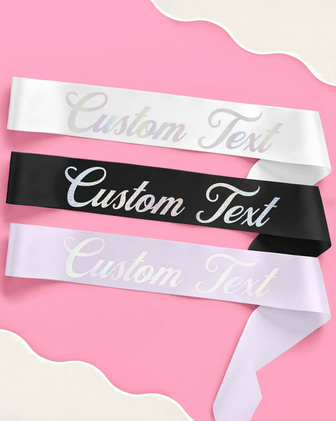 Classic Custom Sash - customizable sash – xo, Fetti