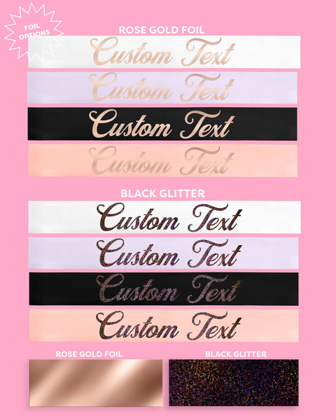Classic Custom Sash - customizable sash – xo, Fetti