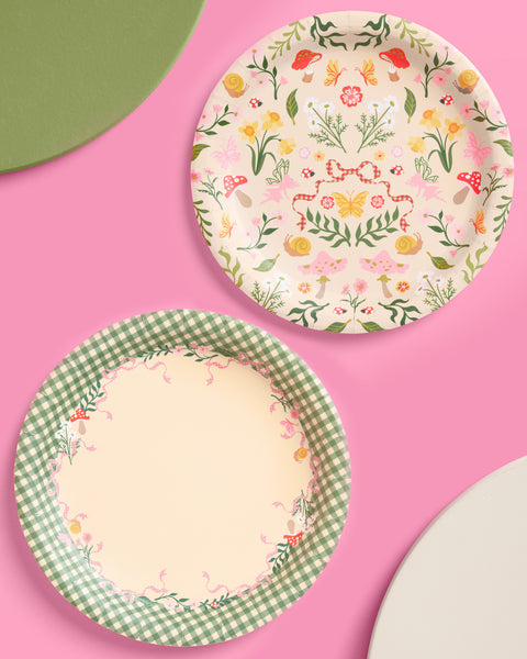 Garden Fairy Plates - 24 paper plates – xo, Fetti