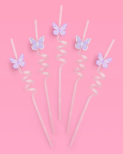 Butterfly Straws - 16 reusable straws – xo, Fetti