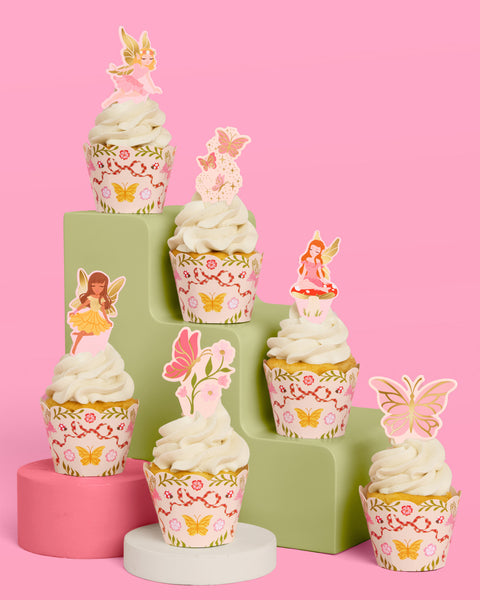 Garden Fairy Toppers - 24 sets of liners + toppers – xo, Fetti