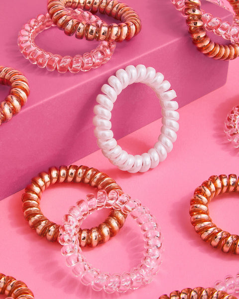 Tied Up Scrunchies - 8 coil scrunchie sets – xo, Fetti